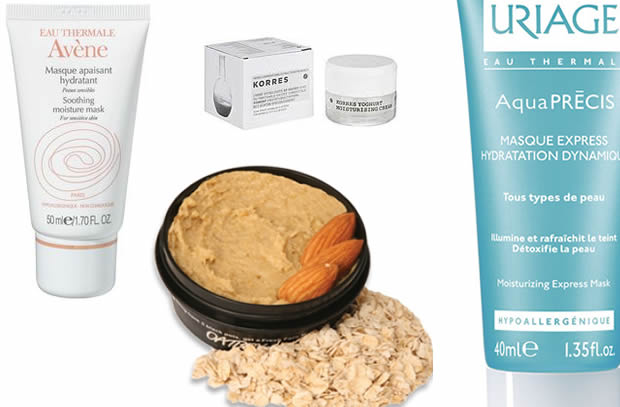 Sélection de masques hydratants pour le visage