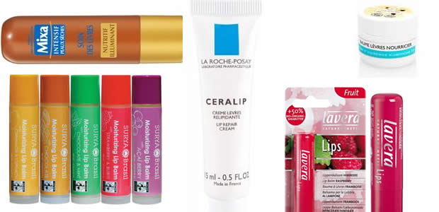 Sélection de baumes pour les lèvres