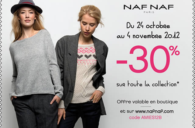 Bon plan Naf Naf : 30% de réduction