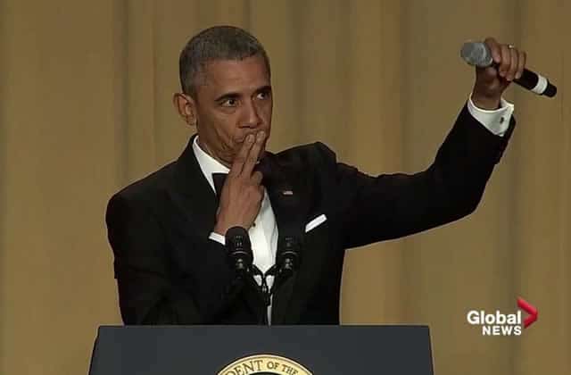 Obama fait son dernier speech au Dîner des Correspondants avec une ...