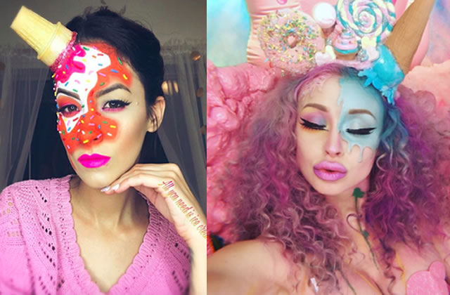 Ice Cream Makeup sur Instagram : le maquillage crème glacée